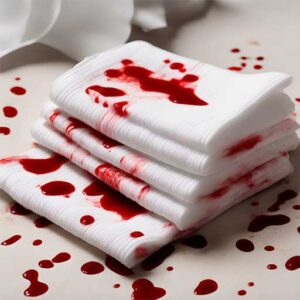 When Cleaning Up Blood Use Cloth Or Paper Towels